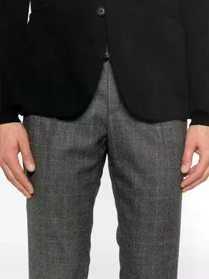 Incotex Checked Virgin Wool Trousers