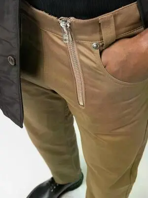 GMBH Double-zip Straight-leg Jeans