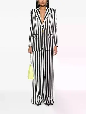 Moschino Striped Satin Palazzo Pants