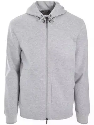 Peserico Zip-up Mélange Hoodie