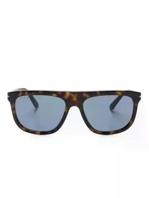Gucci Tortoiseshell Wayfarer-frame Sunglasses - Brown