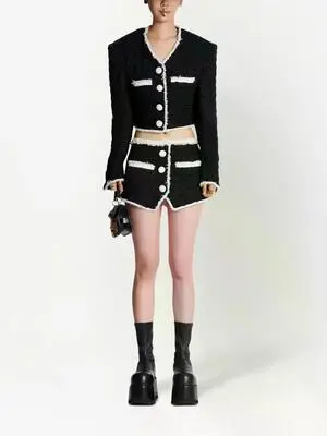 Balmain Tweed Mini Skirt