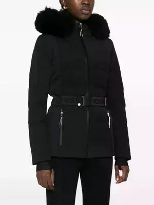 YVES SALOMON Belted Ski Jacket - Black