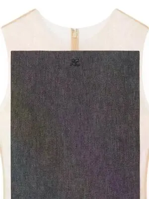 COURREGES Illusion Denim Mini Dress