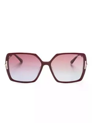 TOM FORD Square-frame Gradient Sunglasses - Red