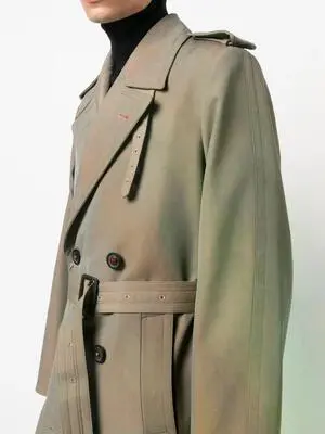 MAISON MARGIELA Double-breasted Wool Trench Coat