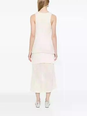 WALES BONNER Serenity Midi Dress - Neutrals