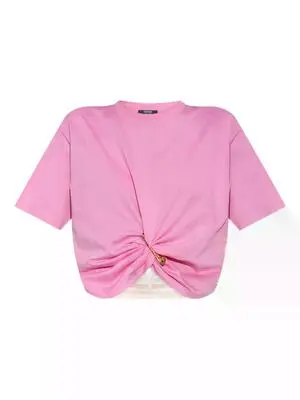 Versace Cotton Gathered T-shirt