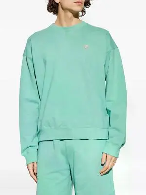 Versace Embroidered-logo Cotton Sweatshirt