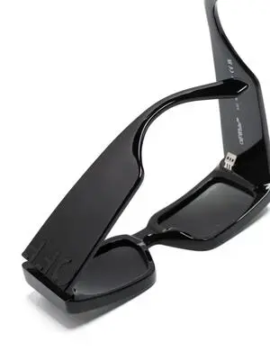 Off-White Logo-engraved Rectangle-frame Sunglasses