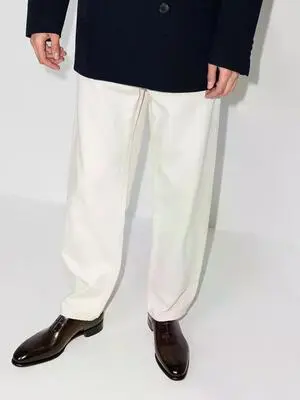 Santoni Leather Lace-up Oxford Shoes