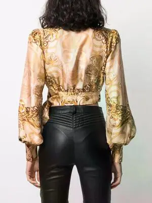 Philipp Plein Silk Baroque Blouse