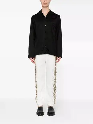 BODE Beaded Straight-leg Trousers