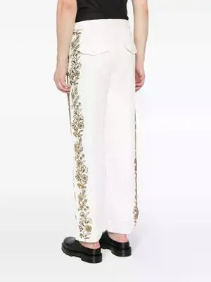 BODE Beaded Straight-leg Trousers
