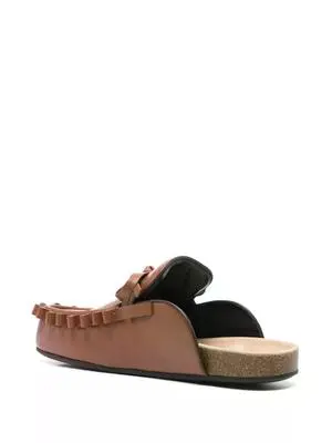 JW Anderson Bow-detail Slippers - Brown