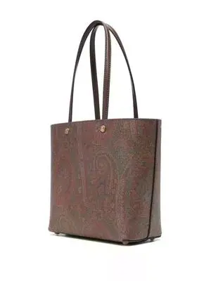 Etro Essential Paisley Jacquard Tote Bag - Brown