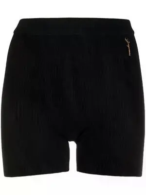 Jacquemus Ribbed-knit Shorts - Black