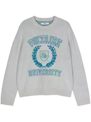 Zadig&Voltaire Marko Intarsia-logo Jumper