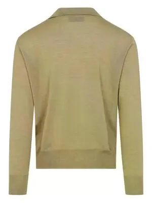 AMI Paris Fine-knit Polo Shirt