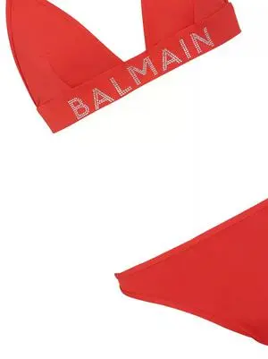 Balmain Logo-embellished Bikini Set