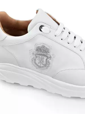BILLIONAIRE Embroidered-logo Low-top Sneakers
