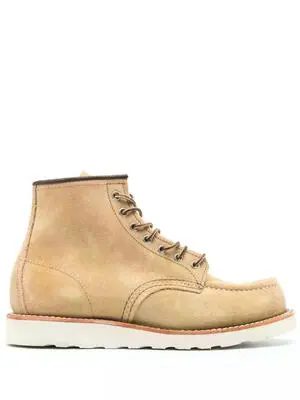 Red Wing Round-toe Suede Ankle Boots - Neutrals