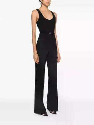 TWINSET Logo-plaque Flared Jumpsuit
