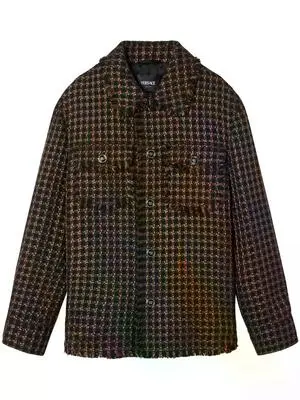 Versace Plaid Shirt Jacket