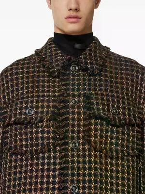 Versace Plaid Shirt Jacket
