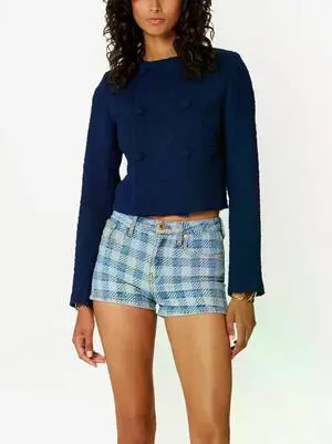 AMI Paris Textured Cropped Jacket
