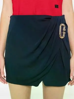 Casablanca Draped Mini Skirt