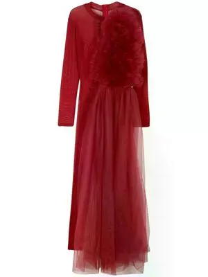 Alchemy Fashions X Lia Aram Ruffled Bodysuit - Red