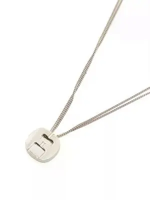 FERRAGAMO Logo-engraved Pendant Necklace