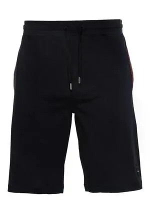 Paul Smith Logo-patch Jersey Shorts - Blue