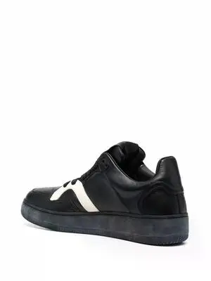 HUMAN RECREATIONAL SERVICES Two-tone Leather Sneakers