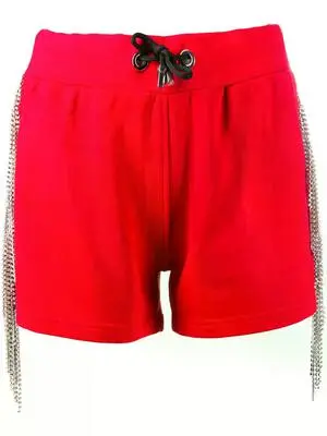 Philipp Plein Crystal-embellished Track Shorts