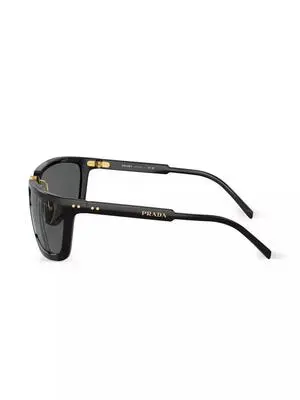 Prada Logo-lettering Wraparound Sunglasses