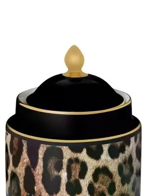 Dolce & Gabbana Leopard-print Porcelain Sugar Bowl