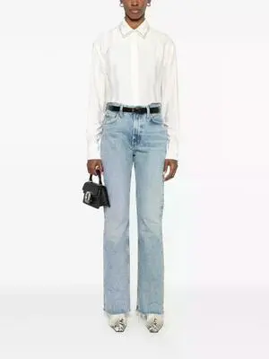 GOLDEN GOOSE Striped Shirt With Crystal Embellishments