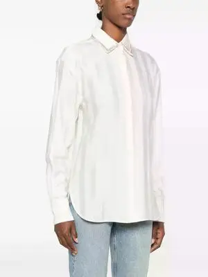 GOLDEN GOOSE Striped Shirt With Crystal Embellishments