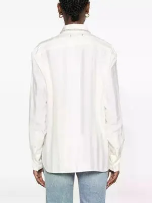 GOLDEN GOOSE Striped Shirt With Crystal Embellishments