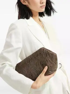Brunello Cucinelli Paillette Detailing Cross Body Bag