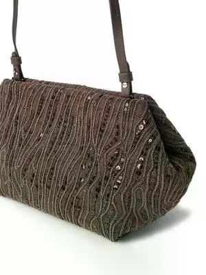 Brunello Cucinelli Paillette Detailing Cross Body Bag