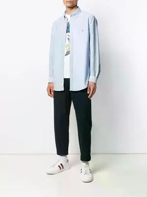 Polo Ralph Lauren Logo Long-sleeve Shirt - Blue