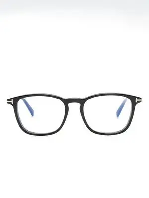 TOM FORD Light-filtering Round-frame Glasses - Black