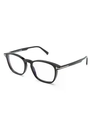 TOM FORD Light-filtering Round-frame Glasses - Black