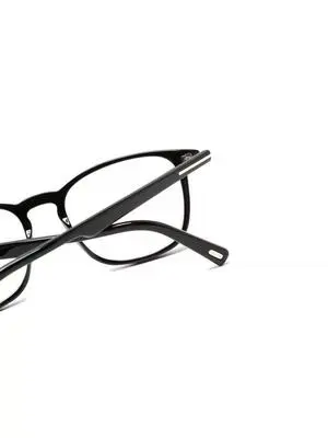 TOM FORD Light-filtering Round-frame Glasses - Black