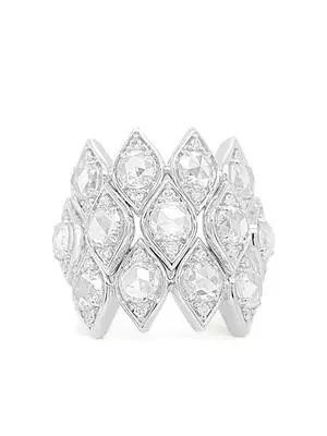 HYT JEWELRY 18k White Gold Diamond Ring - Silver