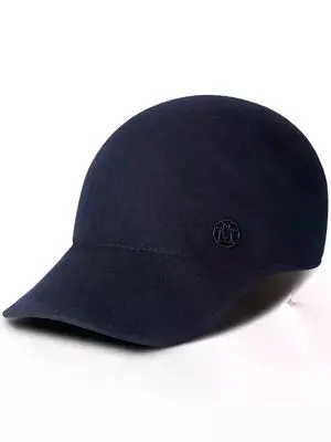MAISON MICHEL Tiger Wool Cap - Blue