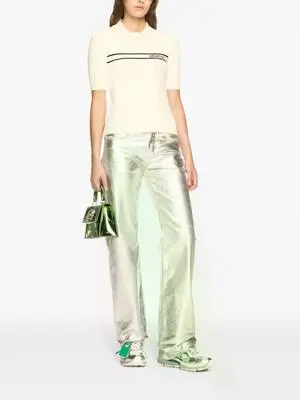 Off-White Short-sleeved Polo Shirt